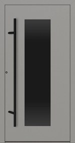 Hliníkové vchodové dveře FM Turen Premium P90 M28 BLACKLINE šedá RAL9007 Orientace dveří: Levé, otevírání dovnitř, Standardní rozměr dveří včetně rámu: 100 cm x 200 cm - vnější rozměr rámu