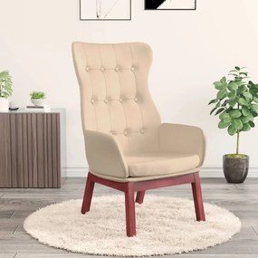 Relaxační židle krémová textil,  341270 HangarStore.cz
