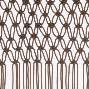 Macramé závěs taupe 140 x 240 cm bavlna 323979