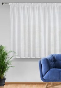 ZÁCLONA NA PÁSCE REBECCA 300X150 CM BÍLÁ