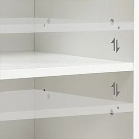 Předsíňový věšák s botníkem a sedákem Vasagle Jungo 104 cm bílý/šedý