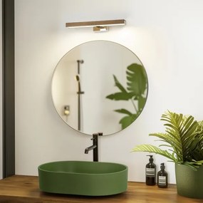 Brilagi-LED Koupelnové osvětlení zrcadla WOODY MIRROR LED/8W/230V IP44 dub/chrom