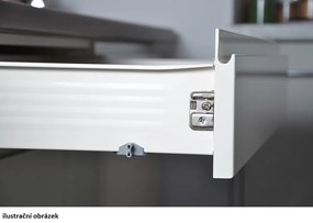 EXTOM Skříňka dolní rohová MALMO D13 U Korpus:: GREY, Dvířka:: permbroke