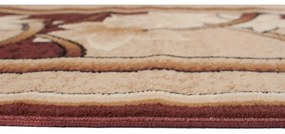 Kusový koberec PP Foglio hnědý atyp 100x250cm