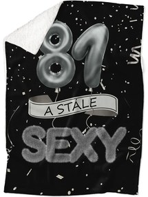 Deka Stále sexy – Černá (věk: 81, Podšití beránkem: ANO)