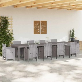 Zahradní stůl Světle šedá 350 x 100 x 74 cm polyratan 3378527