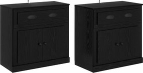 Konzole 2 ks Černý dub 70 x 35,5 x 67,5 cm Kompozitní dřevo 3402661