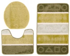 Sada koupelnových koberečků MULTI C5015 zelený FIGURY