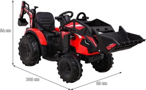 Ramiz Traktor s přívěsem 720-T červený