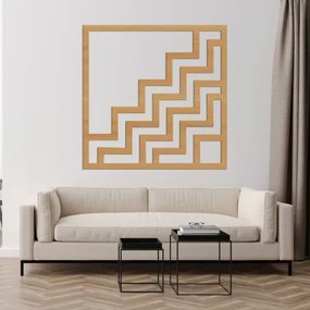 Geometrická dřevěná dekorace na zeď | Moderní design | SENTOP HDF0397-A