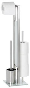 WENKO 21564100 - WC štětka RIVALTA 18x70 cm nerez/stříbrná/bílá/černá 21564100