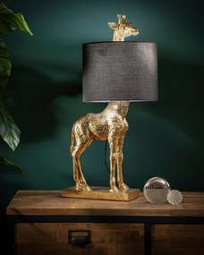 Velké dekorační  svítidlo Gold Giraffe výška 70cm