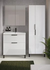 Cersanit City, zrcadlová skříňka 50x14x80 cm, bílá, S584-023-DSM