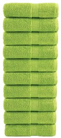 Premium ručníky SOLUND 10 jablkově zelené 30x50cm 600 g/m² 137496