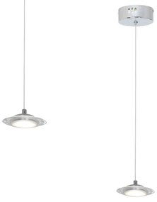 Závěsné svítidlo Ellipse, 1x chromové kovové stínítko, ch