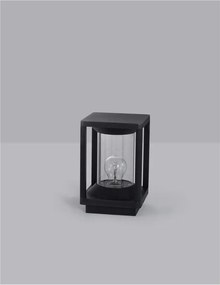 NV 9193102 Venkovní sloupkové svítidlo LOEVE antracitový hliník a čirý akryl E27 1x12W 220-240V IIP65 bez žárovky - NOVA LUCE