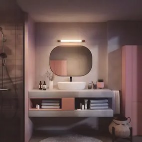 Philips Rover černá / Koupelnové nástěnné LED svítidlo / 10W / 900lm /