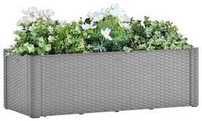Zahradní vyvýšený záhon se samozavlažováním šedý 100x43x33 cm,  317576