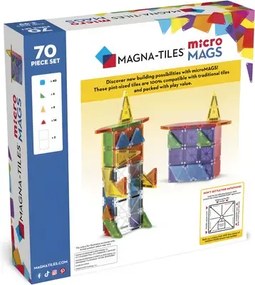 MAGNA-TILES® Magnetická stavebnice microMAGS / 70 dílků / od 3 let