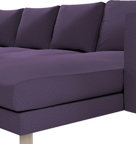 Potah na pohovku IKEA Norsborg 4-místná se šezlongem barva fialová látka pletený vzor