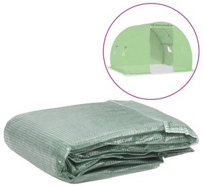 Náhradní plachta na skleník (6 m²) 200 x 300 x 200 cm zelená