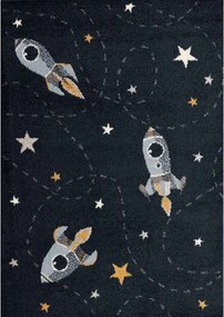 Koberec do dětského pokoje RAKETY Zvolte rozměr: 120x170 cm