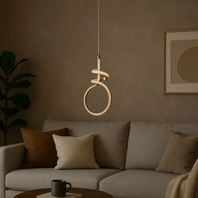 Toolight Toolight, LED závěsné svítidlo, 24W, 4000K, G071-CP, zlatá, OSW-08669