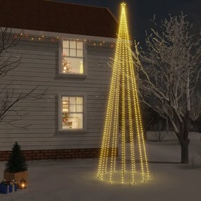 Vánoční strom s hrotem 1 134 teple bílých LED diod 800 cm - Default Title