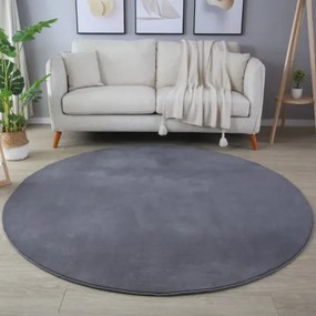 Kusový koberec kruh Sky 5400 grey Kruh 120 cm průměr