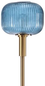 ONLI - Stojací lampa DOROTY 1xE27/22W/230V modrá/zlatá