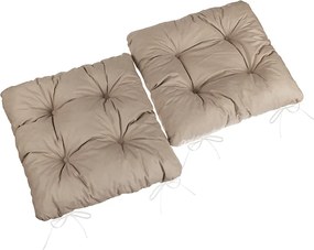 Bellatex Sedák Adéla prošívaný - SET 2ks Béžová 40x40 cm