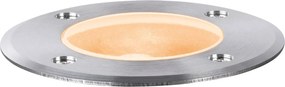 P 94732 LED zemní svítidlo zlaté světlo neláká hmyz IP65 110mm 2200 - 2200K 4,3W 230V kartáč.ocel/umělá hmota - PAULMANN