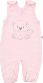 Kojenecká soupravička do porodnice New Baby Sweet Bear růžová, vel. 56 (0-3m)