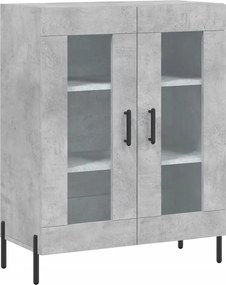 Skříň highboard betonově šedá 69,5x34x180 cm kompozitní dřevo 3189329
