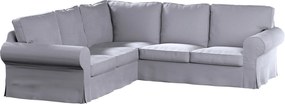 Potah na pohovku IKEA  Ektorp rohová barva šedá látka lesklé, sametová