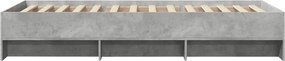 Rám postele betonově šedý 75 x 190 cm kompozitní dřevo 3295712