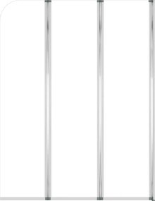 Sprchové kouty 2 ks 104 x 130 cm tvrzené sklo průhledné 146228