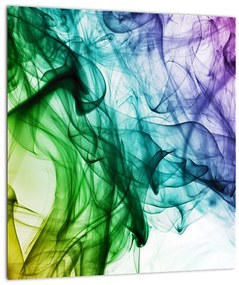 Obraz - barevný kouř (30x30 cm)