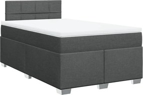 Box spring postel s matrací tmavě šedá 120x200 cm textil 3288156