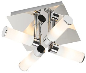 Moderní stropní lampa do koupelny chrom 4-světlo IP44 - Bath