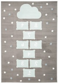 Chemex Dětský koberec Skákací panák mráčkový šedý, různé rozměry Rozměr: 140x200cm