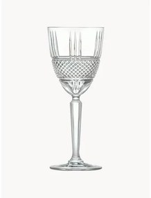 Křišťálové sklenice na víno Brillante, 6 ks