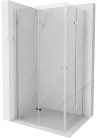 Mexen Lima Duo skládací sprchový kout 90 x 70 cm, Průhledné, Chromovaná - 856-090-070-02-00
