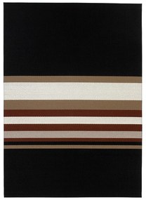 Koberec Horizon: Černá 80x260 cm