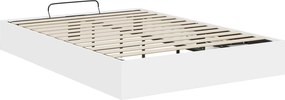Ottoman postel Bílý 193 x 120 x 25 cm Dřevěný materiál 3409285