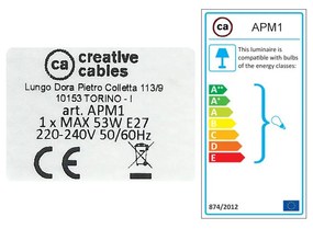 creative cables Fermaluce monochrome, kovové nástěnné svítidlo se dvěmi ohnutými prodlužovacími trubičkami Barva: Bílá