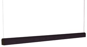 Lineární závěsné svítidlo ze dřeva Curve Dekor: Černá / Černá, Délka: 1640 mm, Teplota chromatičnosti / Stmívání: 3000 Kelvinů / Stmívatelné DALI