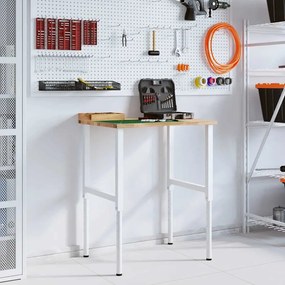 Pracovní stůl 80 x 60 x (71,5–98) cm masivní dubové dřevo 3309716