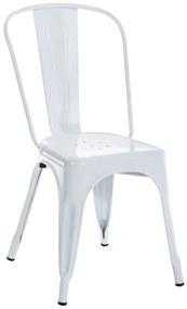 Zahradní židle Lynden - kov | bílá
