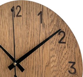 Nástěnné hodiny z dubového dřeva – moderní minimalistický design I SENTOP MAS002-A-akcia20